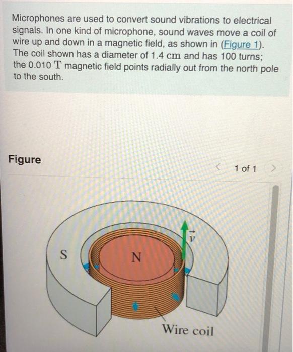 Solved Microphones are used to convert sound vibrations to | Chegg.com