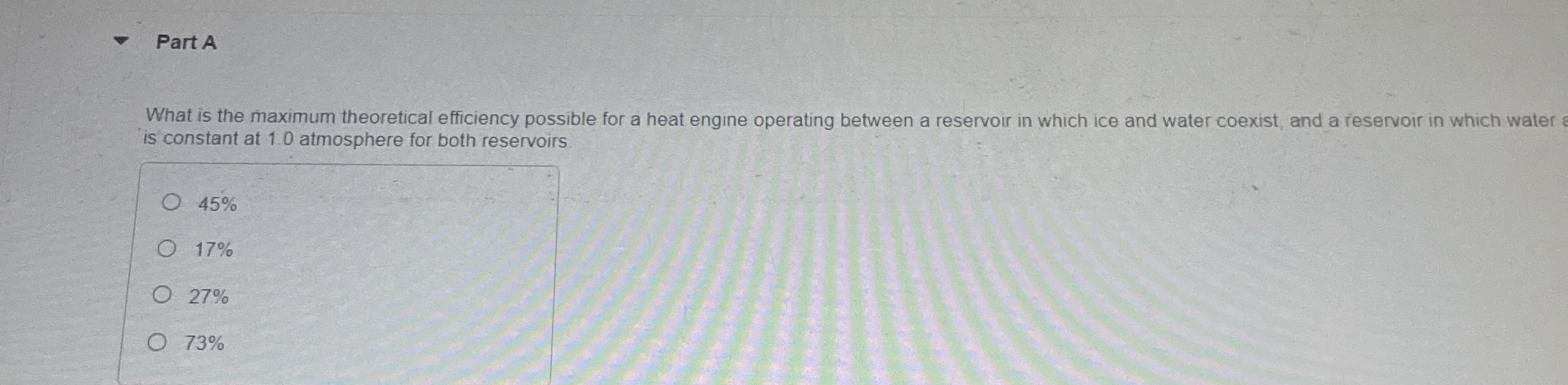 Solved Part AWhat is the maximum theoretical efficiency | Chegg.com