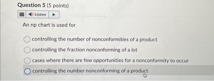 Solved A p-chart is used for controlling the count of | Chegg.com