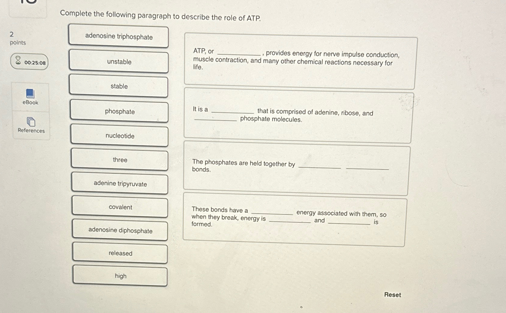 Solved Complete the following paragraph to describe the role | Chegg.com