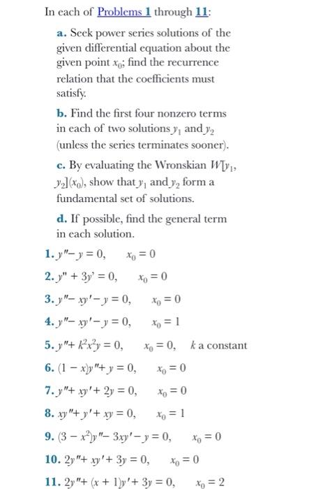 Solved No. 3 (a) and (b) please. In each of Problems 1 | Chegg.com