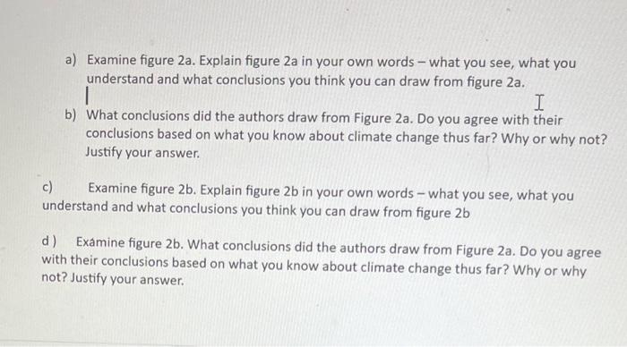 a) Examine figure 2a. Explain figure 2a in your own | Chegg.com