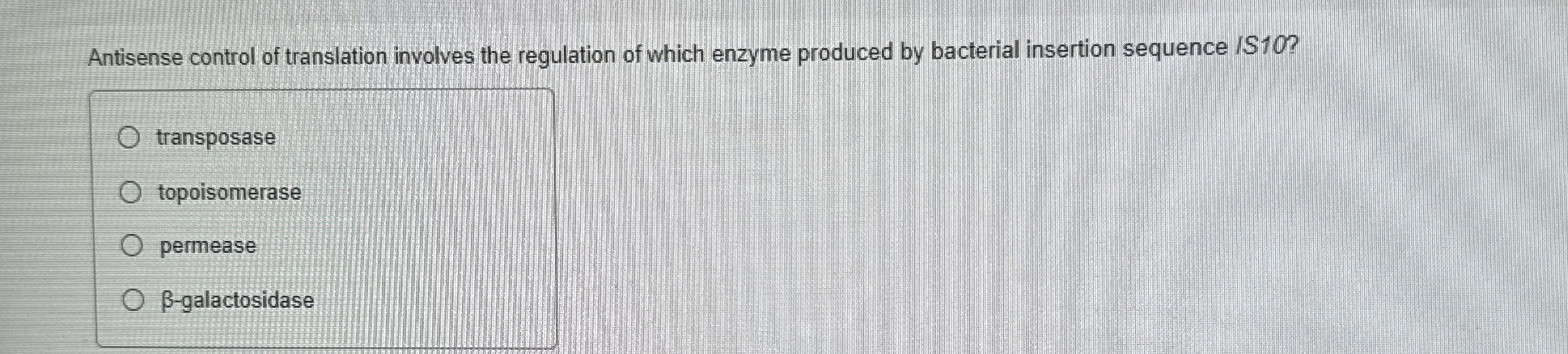Solved Antisense control of translation involves the | Chegg.com