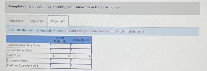 Solved Required informotion SB (Algo) Calculating Physical | Chegg.com
