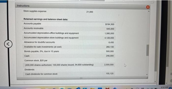 Solved Note: You must complete Comprehensive Problem 4 (Part | Chegg.com