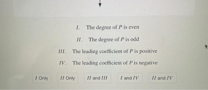 Solved A partial graph of the polynomial function P is given | Chegg.com