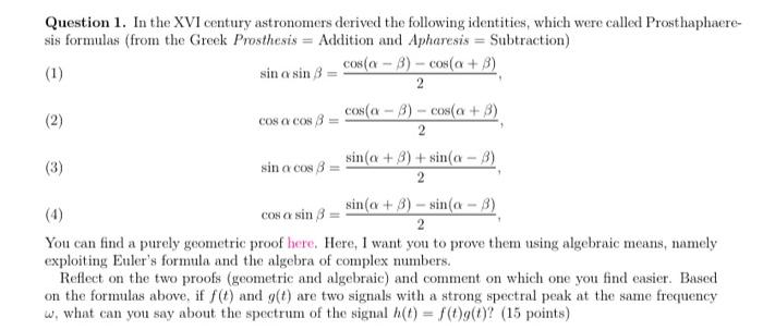 Solved Question 1. In the XVI century astronomers derived | Chegg.com