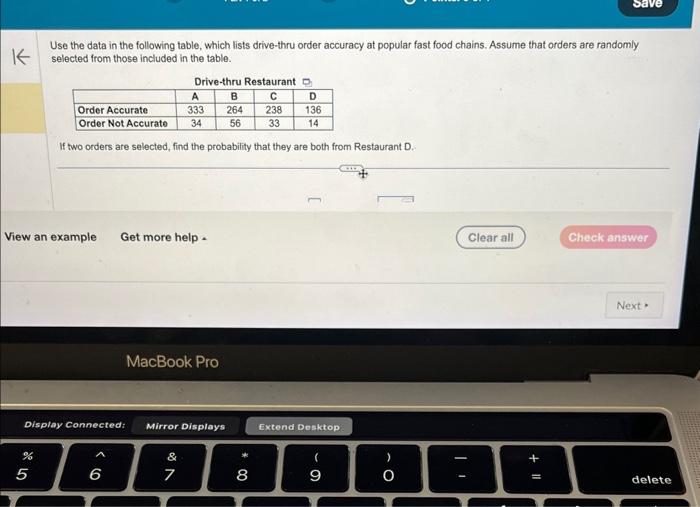 Solved Use the data in the following table, which lists | Chegg.com