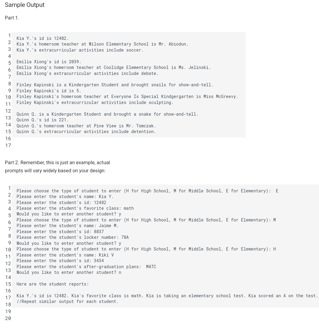 This project will have two parts:The first part will | Chegg.com