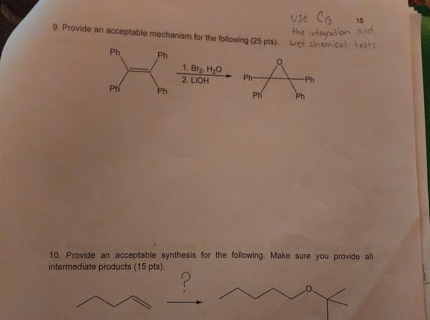 Solved Provide an acceptable mechanism for the following (10 | Chegg.com