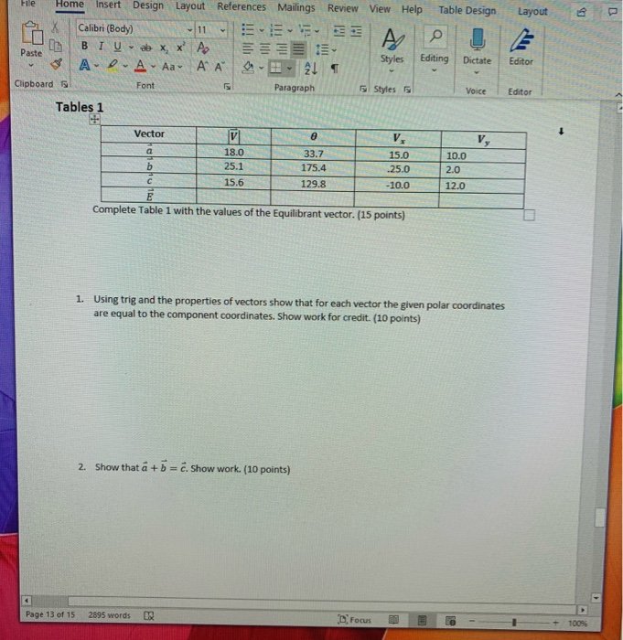 Solved Layout 1 File Home Insert Design Layout References | Chegg.com