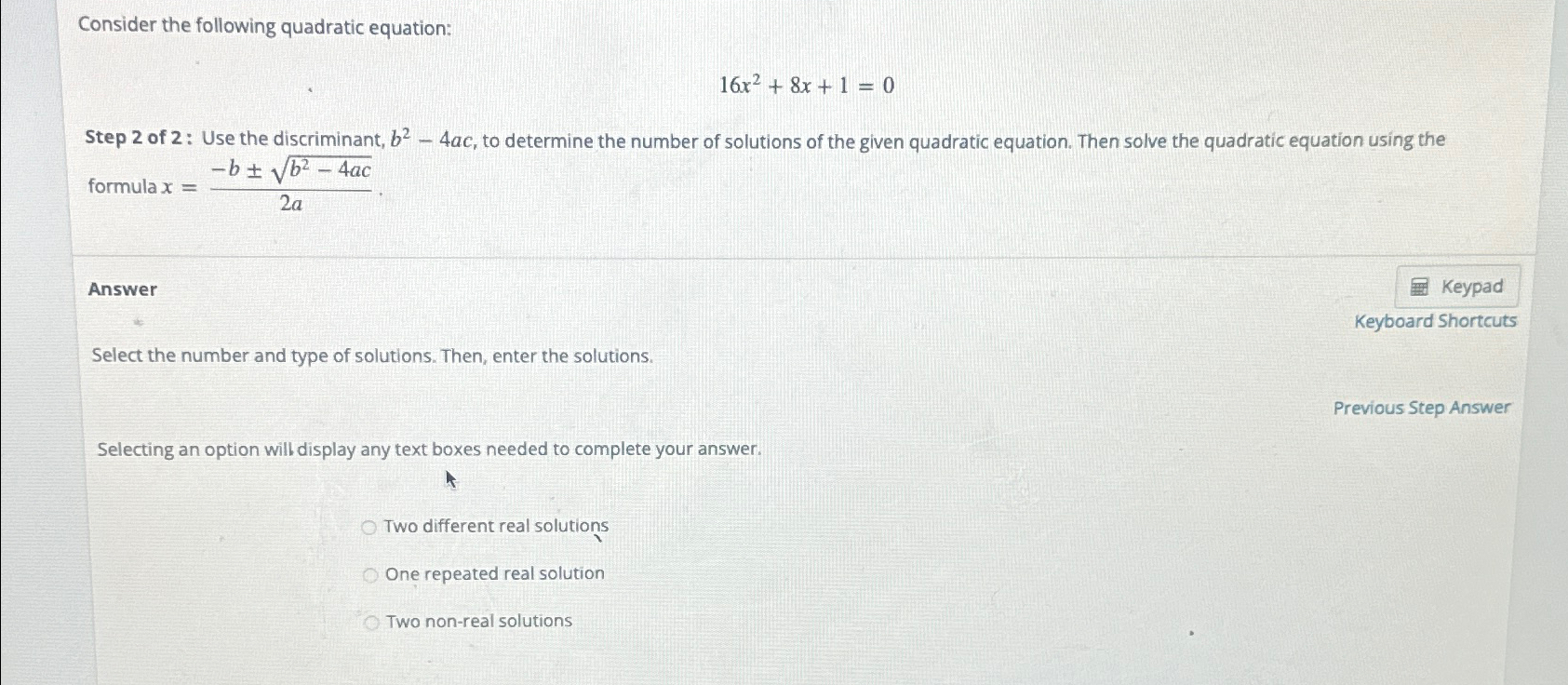 Solved Consider the following quadratic | Chegg.com