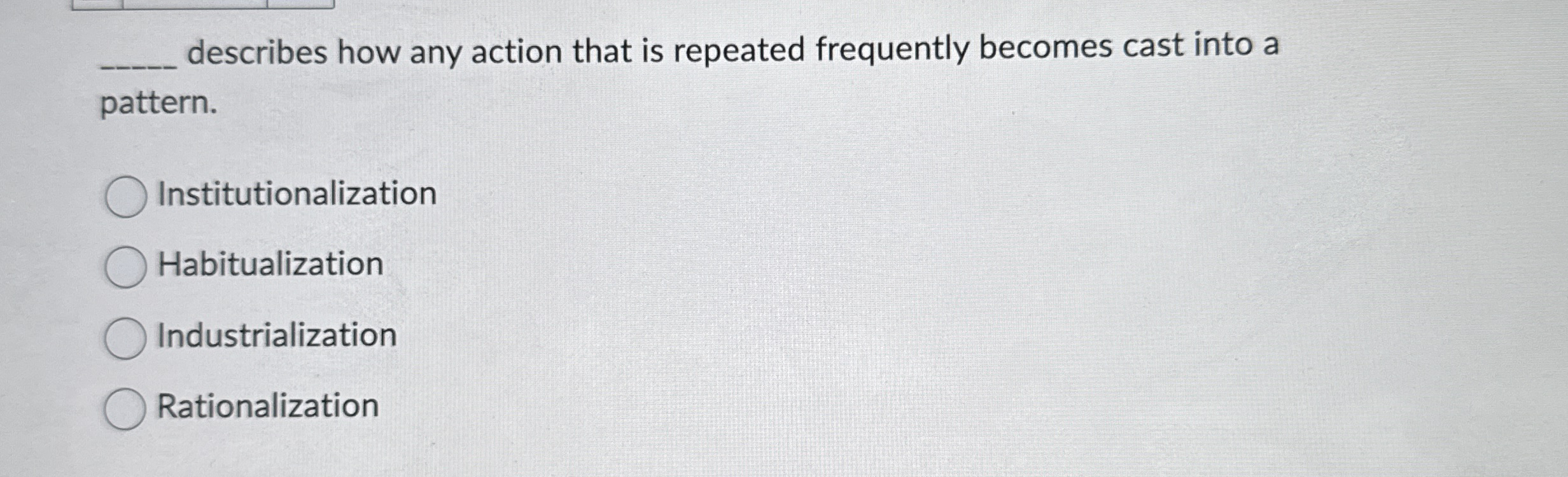 Solved describes how any action that is repeated frequently | Chegg.com