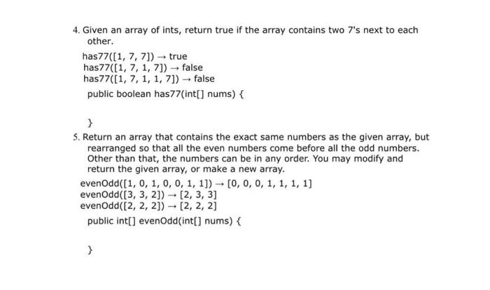 Solved Implement the following functions. Do not change the | Chegg.com