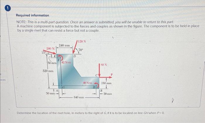 Solved Required information NOTE: This is a multi-part | Chegg.com