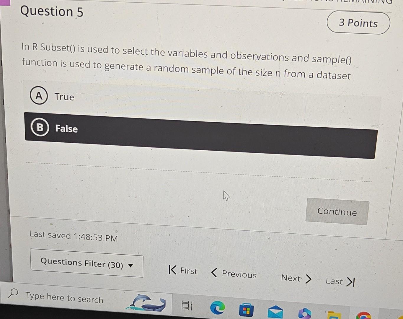 Solved In R Subset() is used to select the variables and | Chegg.com