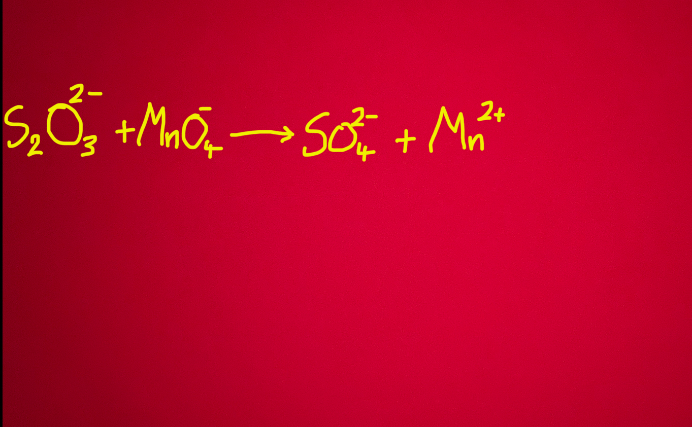 Solved S2O32-+MnO4- →SO42-+Mn2+ Balance the Chemical | Chegg.com