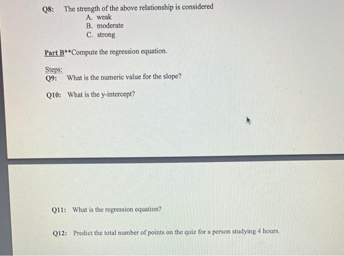 Solved The following 12 questions (Q1 to Q12 ) are based on | Chegg.com