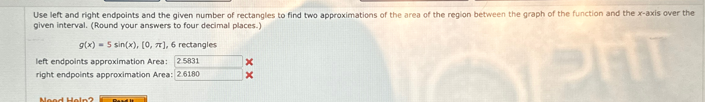 Solved Use left and right endpoints and the given number of | Chegg.com