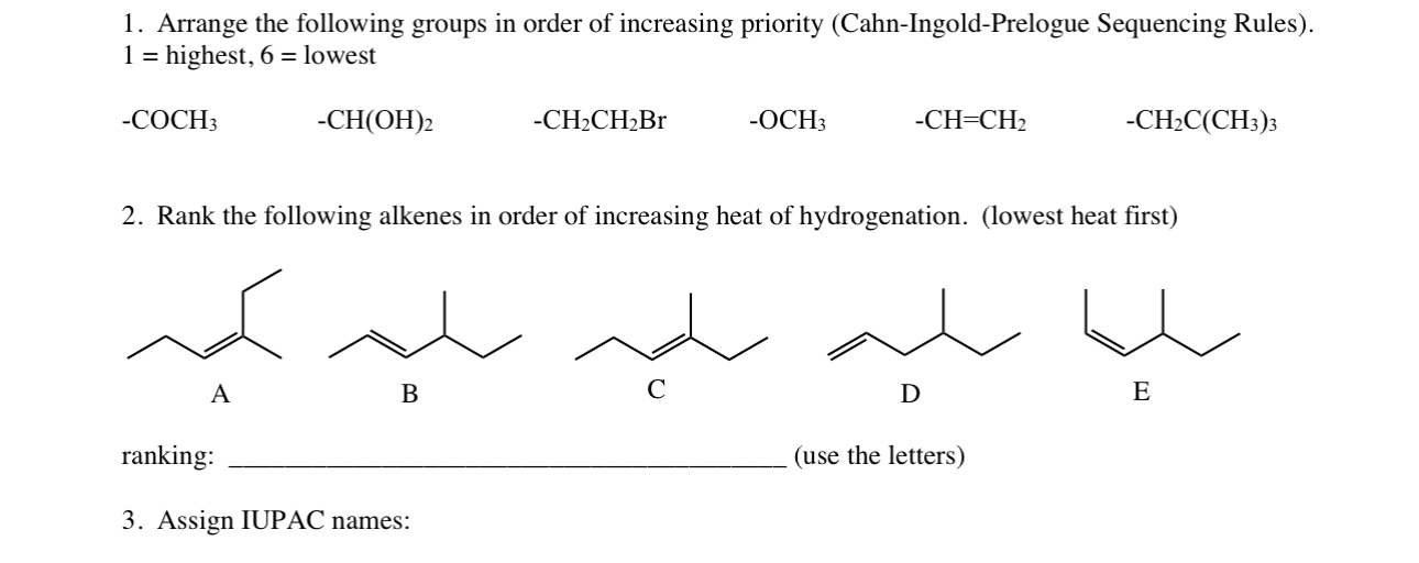 Solved Arrange the following groups in order of increasing | Chegg.com