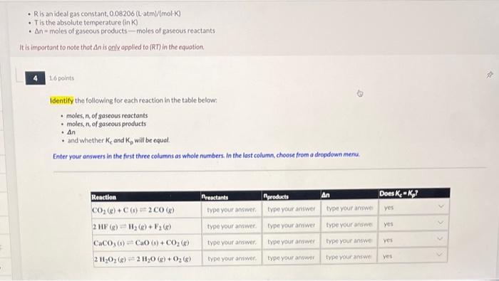 Solved - Ris an idealgas constant, 0.08206(Latm//motK) - Tis | Chegg.com