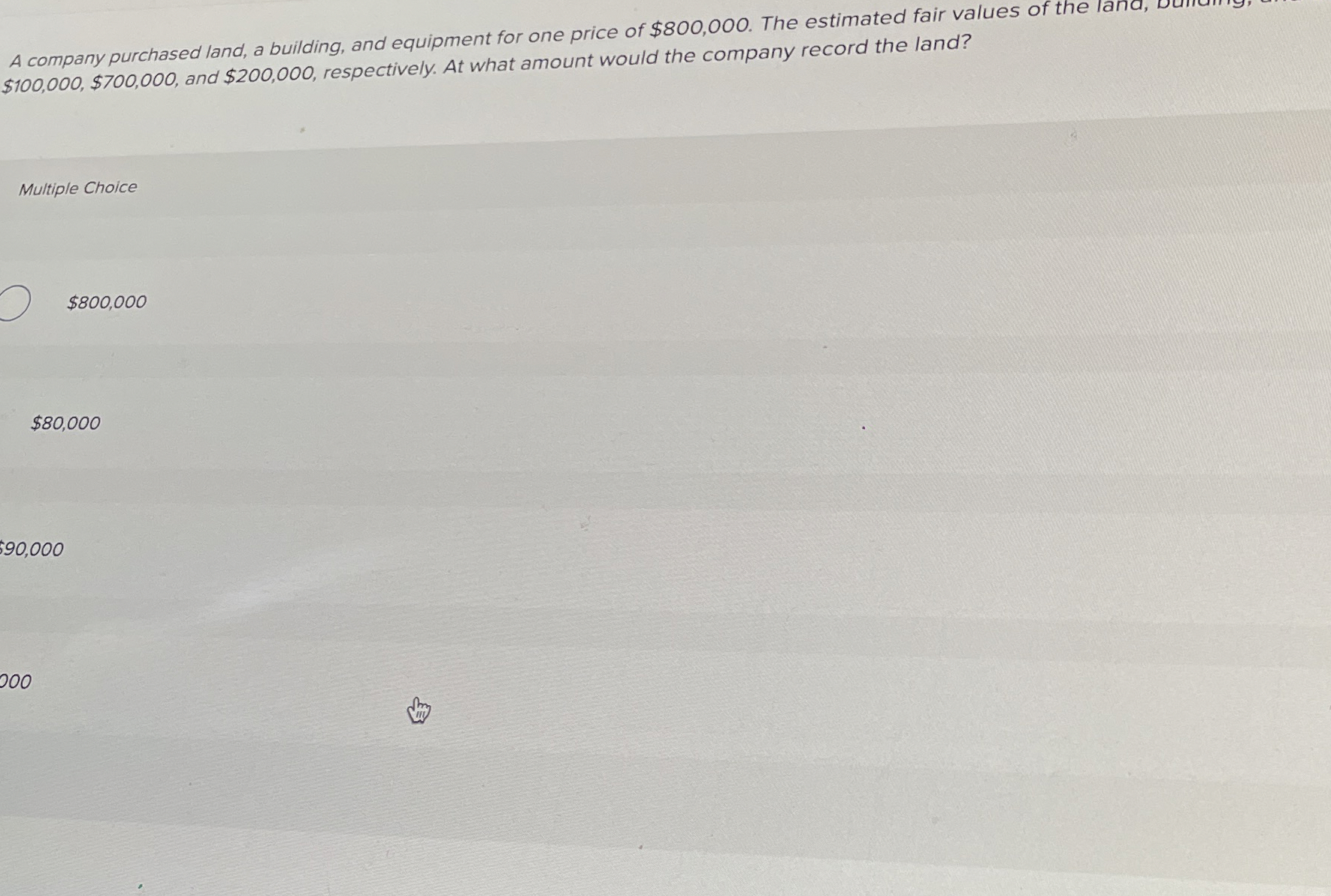 Solved A company purchased land, a building, and equipment | Chegg.com