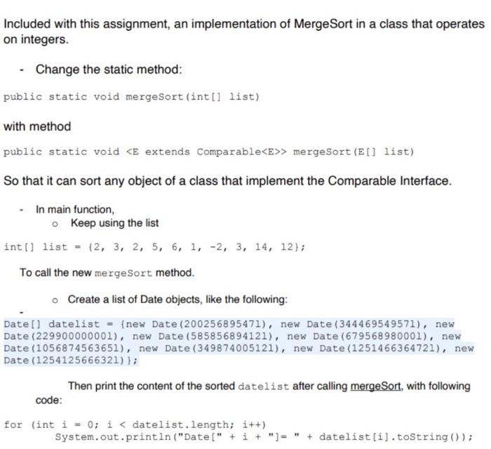 Solved Included with this assignment, an implementation of | Chegg.com