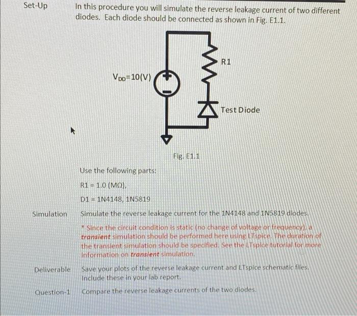 Solved Set-Up In this procedure you will simulate the | Chegg.com