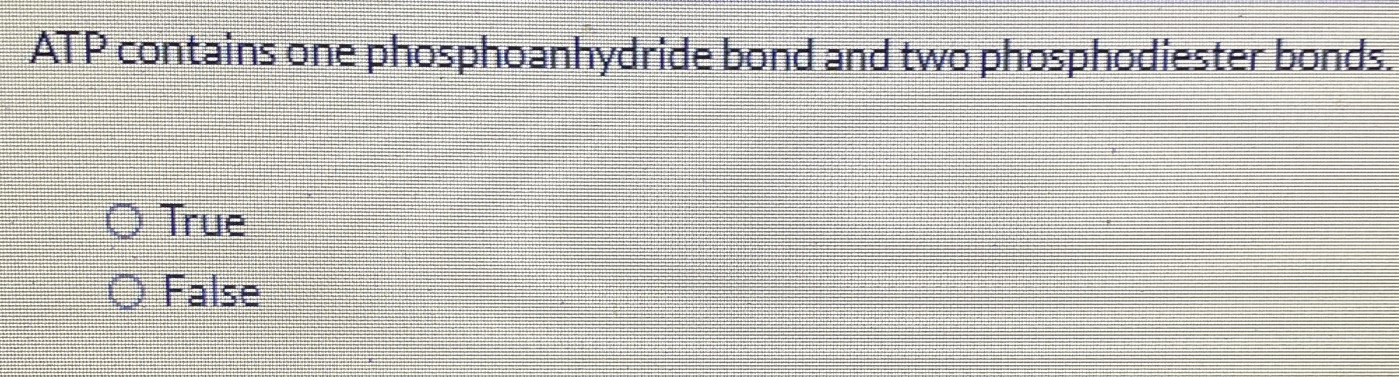 Solved ATP contains one phosphoanhydride bond and two | Chegg.com