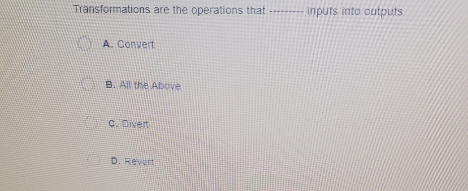 Solved Transformations are the operations that q, ﻿inputs | Chegg.com