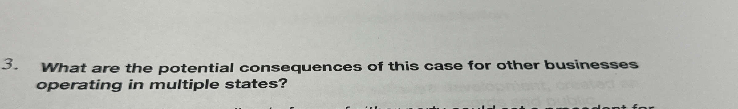 Solved What are the potential consequences of this case for | Chegg.com