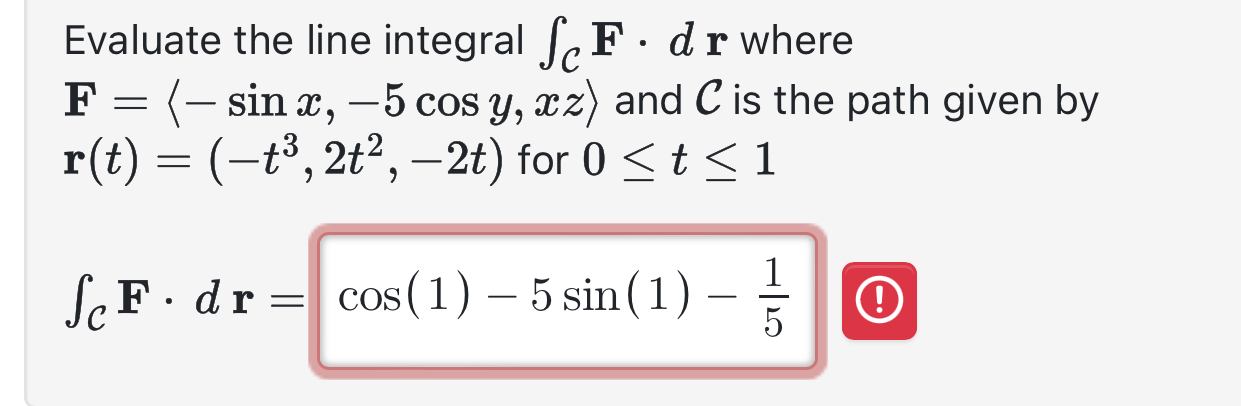 Solved Evaluate The Line Integral ∫c﻿f Dr