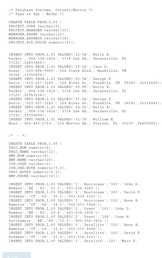 Solved NIT1201 Introduction to Database Systems Lab 01 | Chegg.com