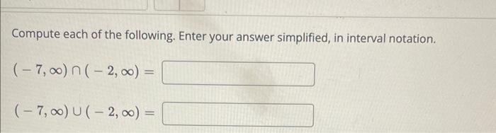 Solved Compute each of the following. Enter your answer | Chegg.com