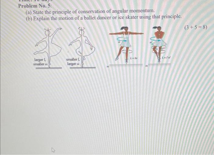 Solved Problem No. 5: (a) State the principle of | Chegg.com