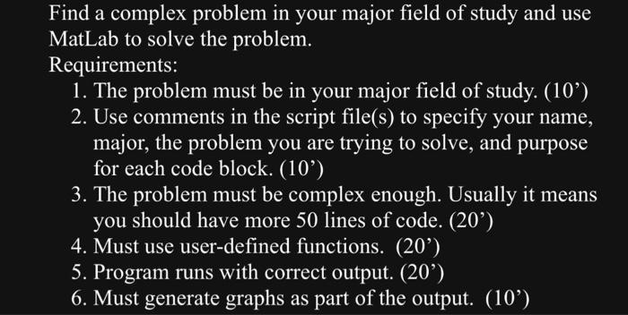 Solved (MATLAB)feel free to code as your choice but make | Chegg.com
