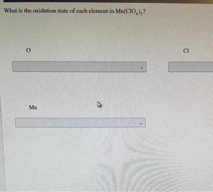 Solved etermine the oxidation number (oxidation state) of | Chegg.com