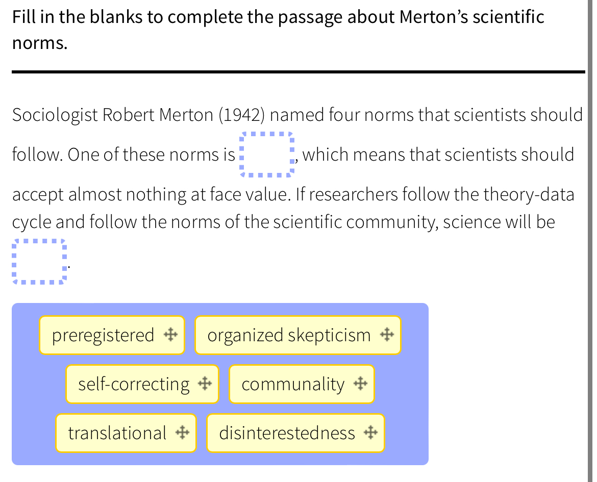 Solved Fill in the blanks to complete the passage about | Chegg.com