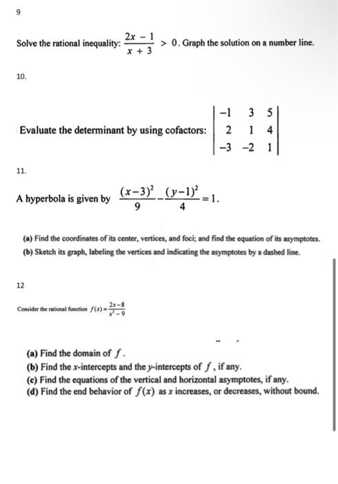 Solved 1 Given the equation 4(x+3)2−(y−2)2=4 (a) Write the | Chegg.com