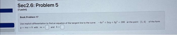 Solved Book Problem 17 Use implicit differentiation to find | Chegg.com