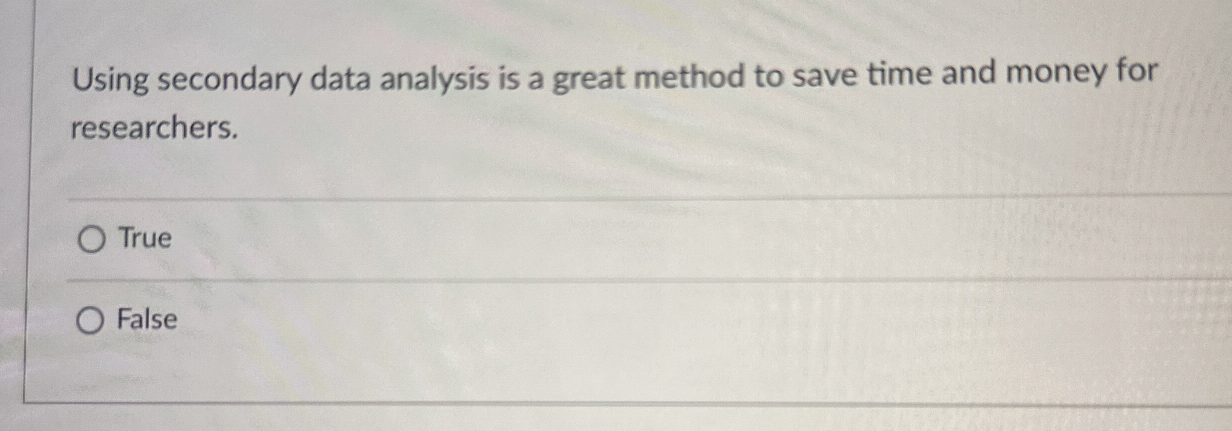 Solved Using secondary data analysis is a great method to | Chegg.com