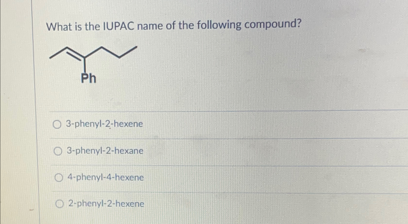 Solved What is the IUPAC name of the following | Chegg.com