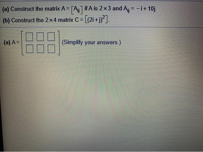 Solved Question Help 6.1.11 a) Construct the matrixA () FA's | Chegg.com