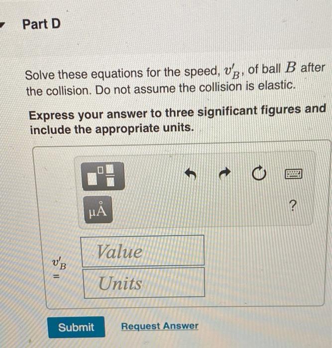 Solved Billiard ball A of mass ma = 0.125 kg moving with | Chegg.com