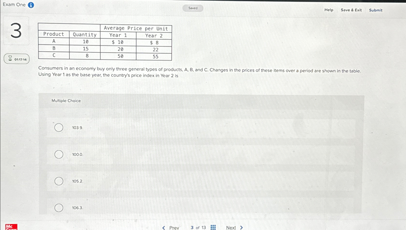Solved Exam One (iSavedHelpSave & | Chegg.com