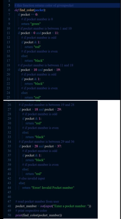 Solved Chapter 3 Programming Exercise #9 Roulette Wheel | Chegg.com