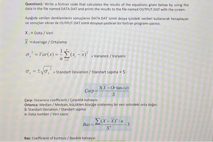 Question1 Write A Fortran Code That Calculates The 1476