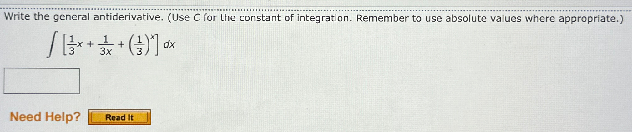 Solved Write the general antiderivative. (Use C for the | Chegg.com Solved Write the general antiderivative. (Use C for the | Chegg.com