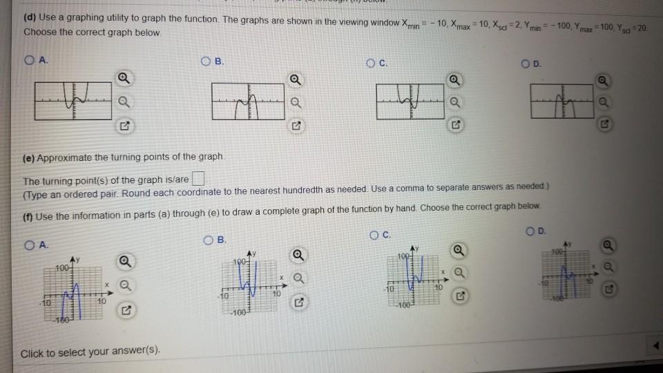 Solved Analyze the polynomial function f(x)= 3x(x2 - 4) (x – | Chegg.com