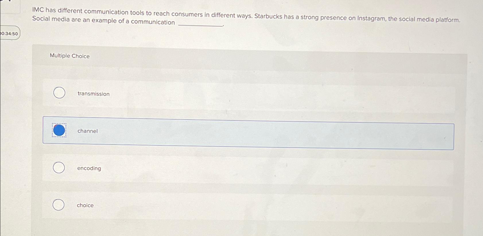 Solved IMC has different communication tools to reach | Chegg.com